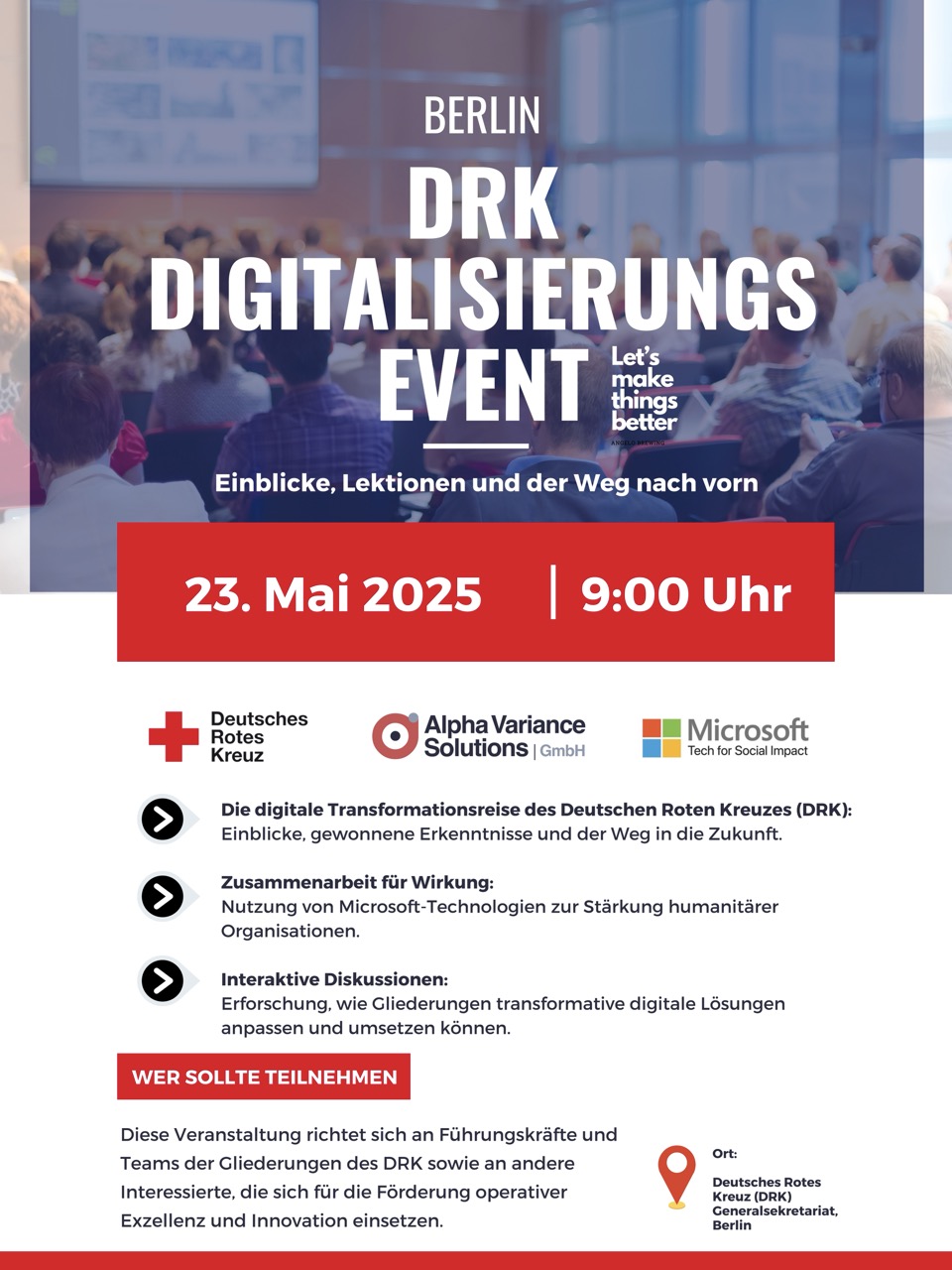 DRK Digitalisierungs Event - Alpha Variance Solutions